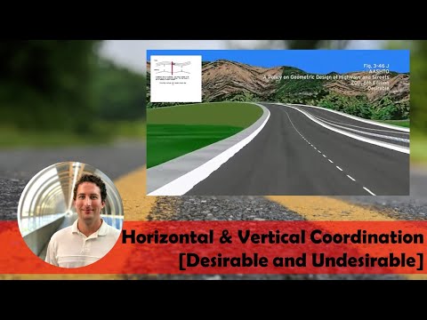 Highway Alignment - Horizontal &Vertical Coordination (Desirable and Undesirable)