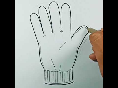 Easy Drawing Glove #shorts