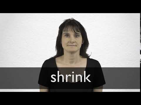 How to pronounce SHRINK in British English