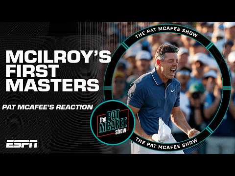 Pat McAfee's reaction to Rory McIlroy winning his first Masters 👏 | The Pat Mcafee Show