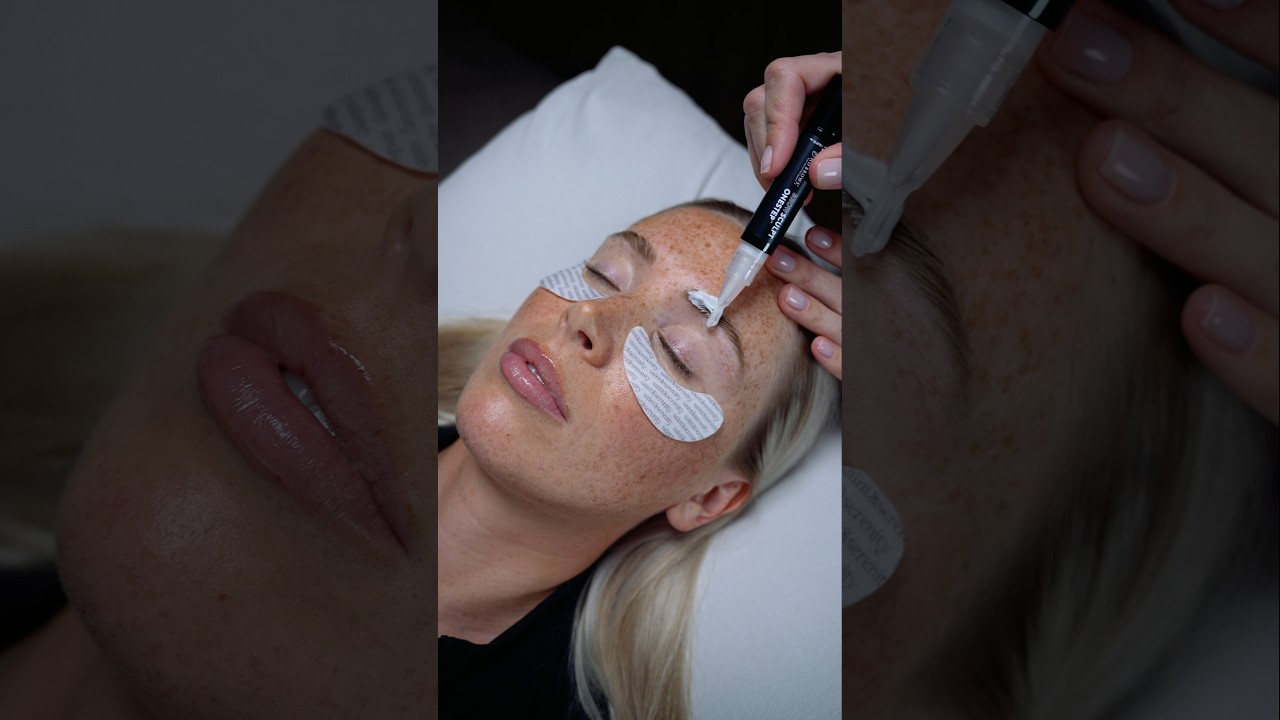 Her first Brow Lamination transformation!