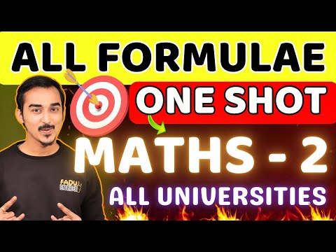 ALL FORMULAE IN MATHS 2 | FORMULAE LIST | MATHS 2 | ENGINEERING MATHS |ENGINEERING FIRST YEAR