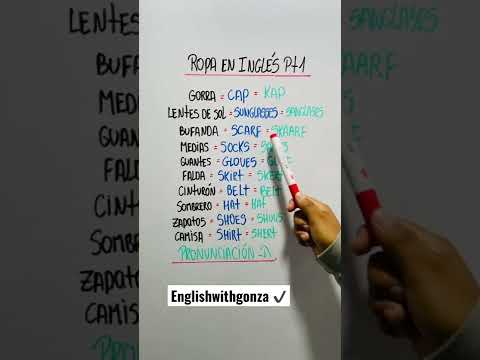 Ropa en Inglés