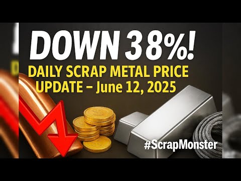 Daily Scrap Metal Price Report | June 12, 2025 | Aluminum Rises, Copper Slips | #ScrapMonster
