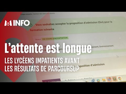 Parcoursup : les lycéens dans l'attente