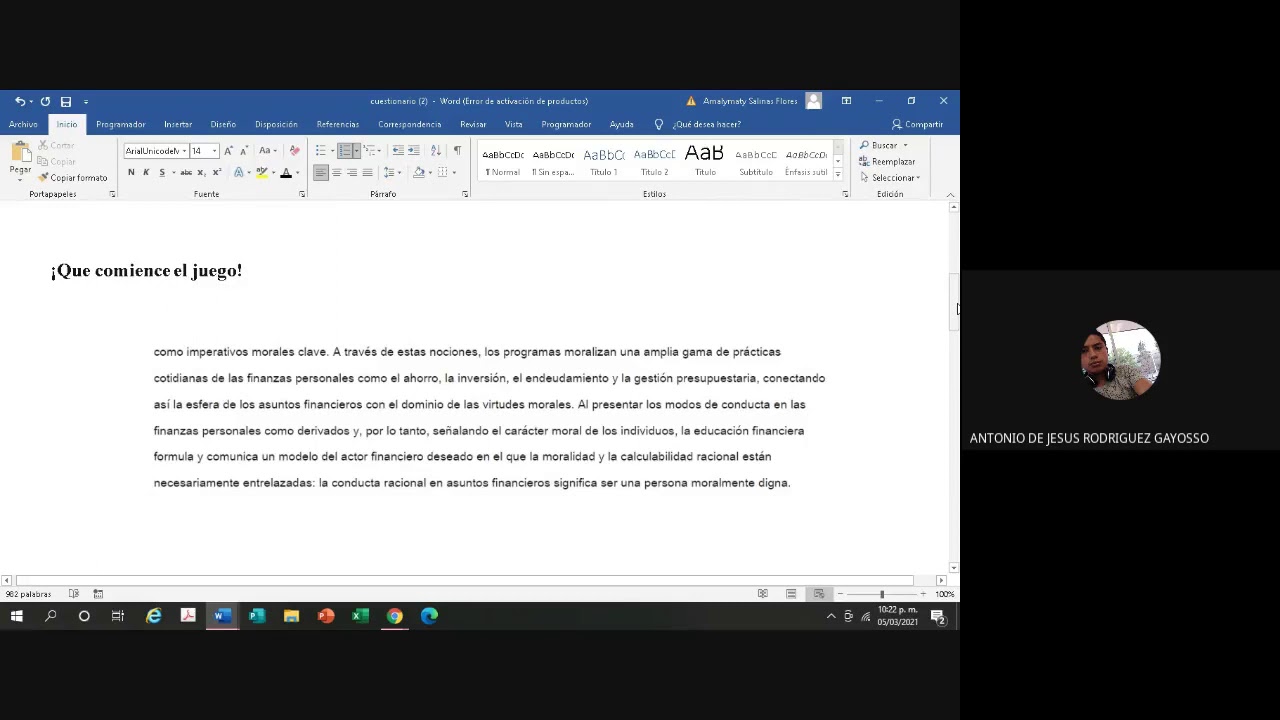 Juego del ahorcado financiero