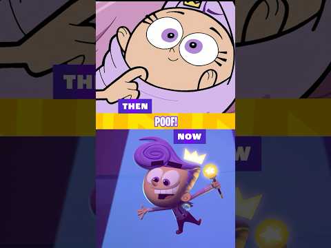 Poof THEN vs. NOW! ✨💜 | Fairly OddParents #shorts