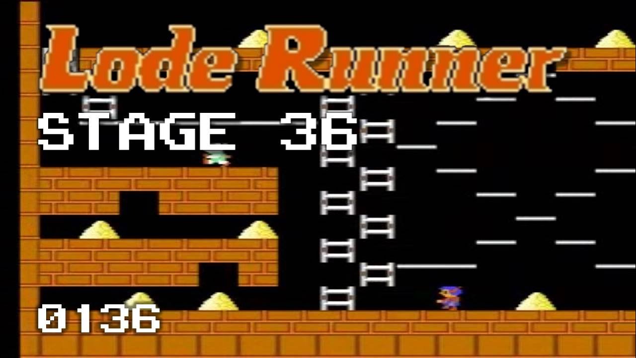 Lode Runner 1 - Stage 36 [0136]