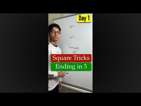 Square numbers ending in 5 Trick #shorts #math #Lessonade