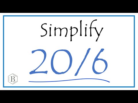How to Simplify the Fraction 20/6  (and as a Mixed Fraction)