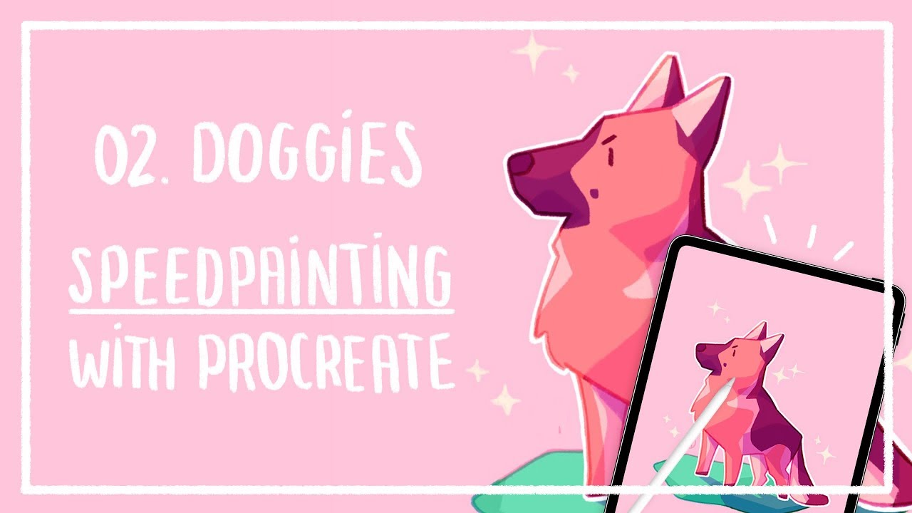 Procreate Speedpaint 02 | HOW TO DRAW A DOG | German Shepherd | Olguioo