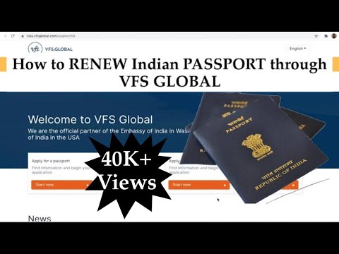 RENEWAL/Re-issuance of Indian Passport in USA through VFS GLOBAL | For Adult | new 2021