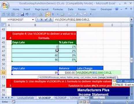 Excel Lookup Series #3: VLOOKUP Function 3rd Example