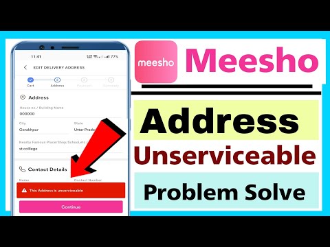 meesho the address is unserviceable problem solution | meesho address problem pin Code and house no