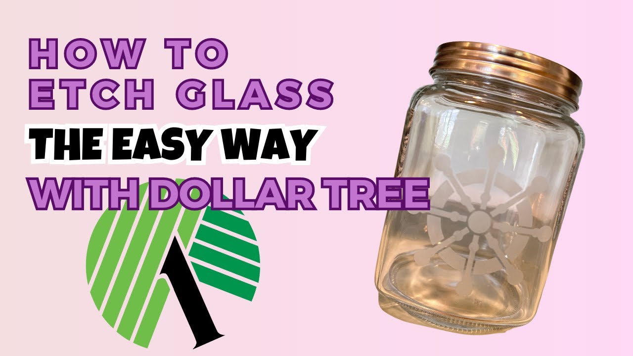 Glass Etching (Easy) Tutorial 2023 (Dollar Tree)