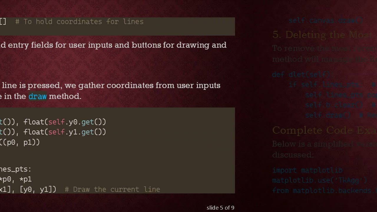 Drawing Multiple Lines on Matplotlib with Tkinter