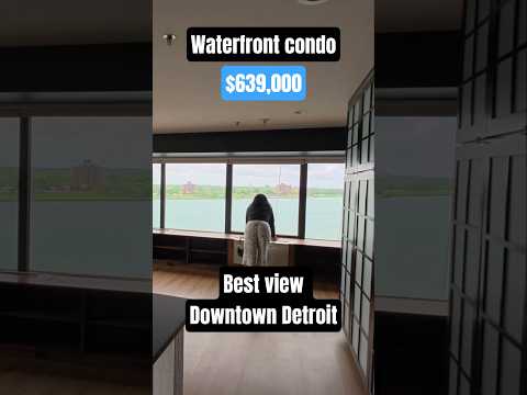 checking out a waterfront condo Downtown Detroit. #detroit #waterfront #condo