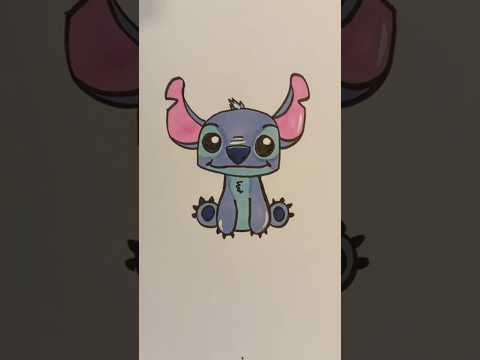 Come Disegno #stitch ✏️#comedisegnare #disegni #disegnoperbambini #tutorialdrawing #disegnofacile