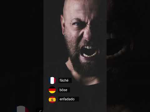 Learn to say "Angry" and "Scientist" in French, German and Spanish #learn #French #German #Spanish
