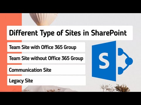Different Type of Sites in SharePoint: Team Site & Communication Site