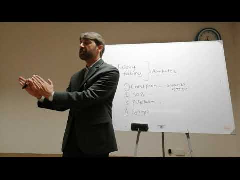 Cardiology History & Examination.Urdu/English Dr.Fawad Farooq