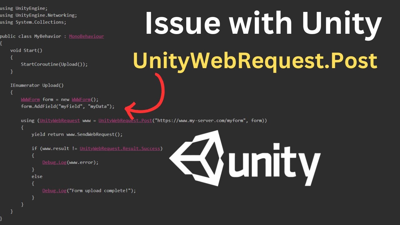 Issue with Unity Game Engine - UnityWebRequest Post is NOT working - Solution | Nested Mango