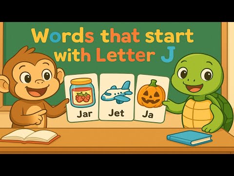 Words That Start with J | Letter J Vocabulary for Kids | Modo & Phoeniz | 4K Video