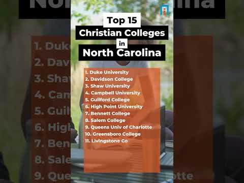 Which are the best Christian colleges in North Carolina? #college