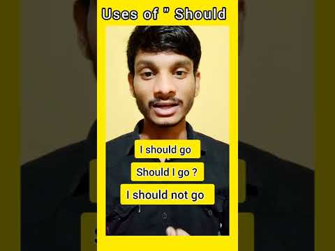 Uses of should in telugu | #shorts | #englishshorts |