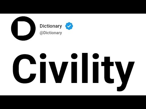 Civility Meaning In English