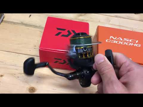 Daiwa BG 2500 compared to Shimano Nasci C3000HG comparison and Initial Thoughts