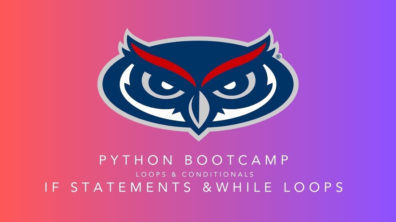 If Statements & While Loops | Module 3 | Python Bootcamp