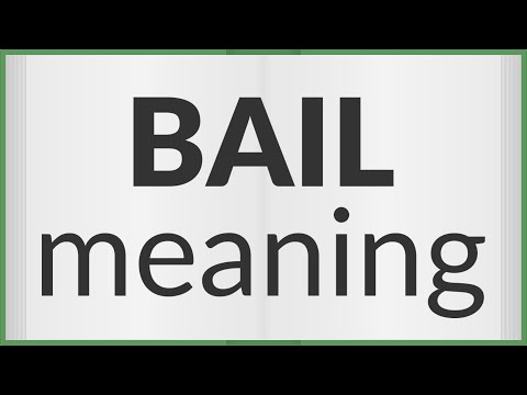 Bail | meaning of Bail