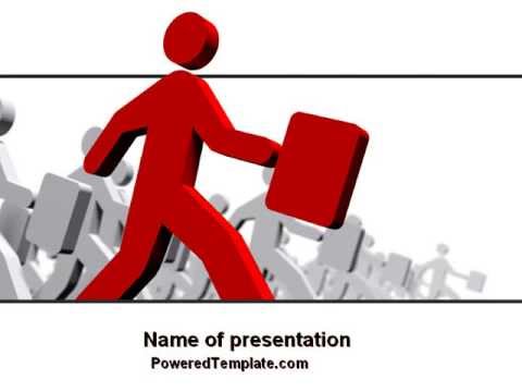 Business Career Growth PowerPoint Template by PoweredTemplate.com