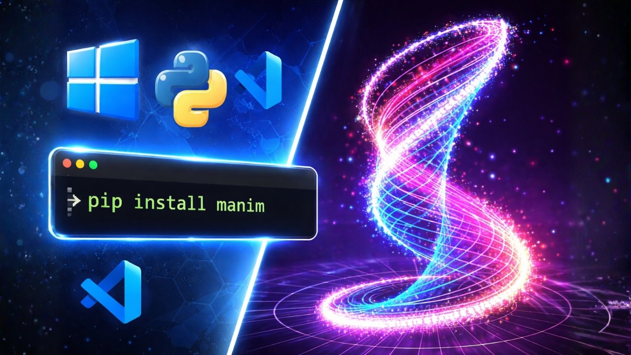 How to Install Manim on Windows 10/11 (Complete Beginner Guide) | Manim Python + VS Code + LaTeX