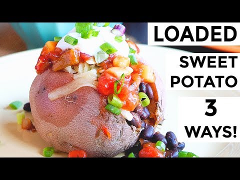 Sweet Potato Toppings | Loaded Stuffed Sweet Potatoes 3 Ways