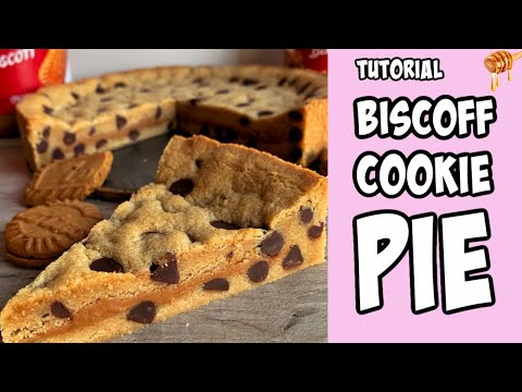 Biscoff Cookie Pie! Recipe tutorial #Shorts