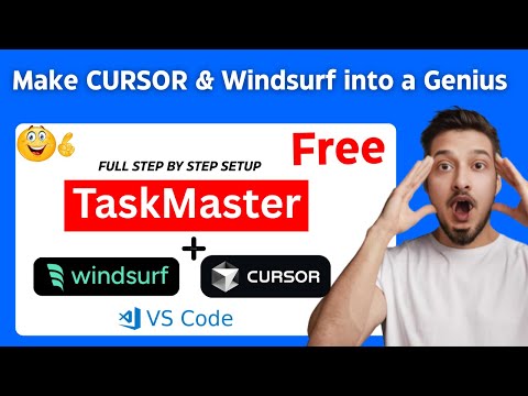 Taskmaster + Cline, RooCode, Windsurf & Cursor : 20X Lesser Errors & Better Workflow For AI Coding