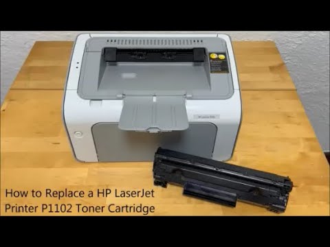 How to Replace a HP LaserJet Printer P1102 Toner Cartridge