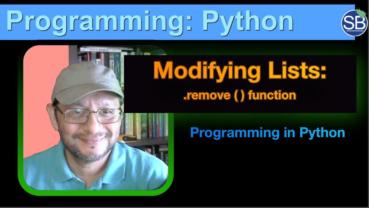 Learning Python - Modifying Lists using the  remove function