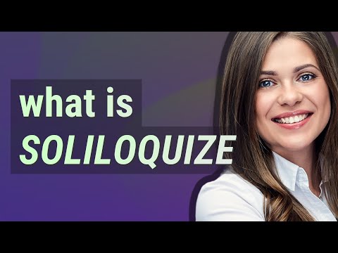 Soliloquize | meaning of Soliloquize