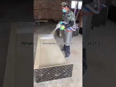 GRC Construction Production Process, Glass Fiber Concrete Spraying
