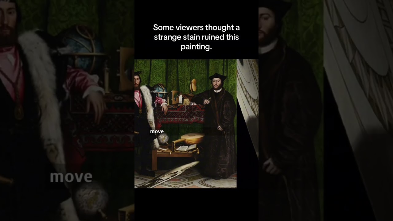 Some viewers thought a strange stain ruined this painting forever. #arthistory #artwork #artist