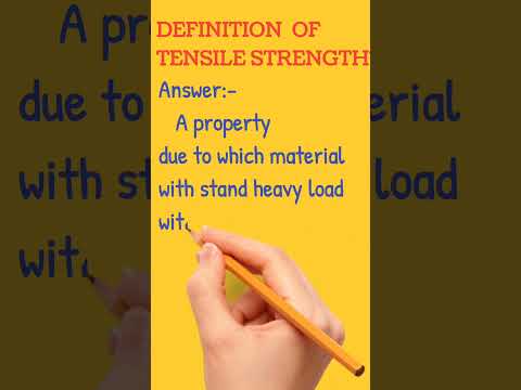 Definition of Tensile Strength?/#definition/#shortsfeed .