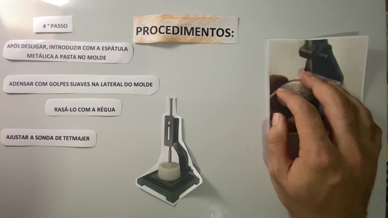 Ensaio - Determinação da pasta de consistência normal do cimento portland (NBR 16606)