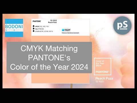 CMYK Matching PANTONE's Color of the Year 2024 in pressSIGN