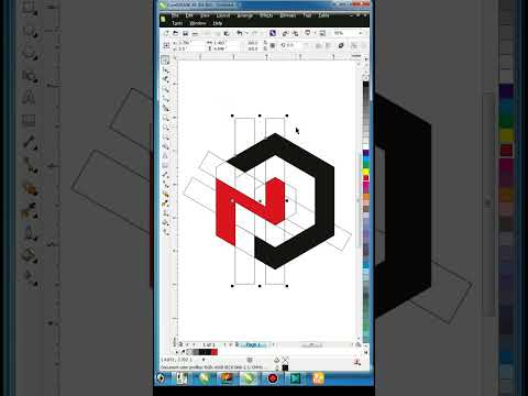 Graphic Tutorial 2023 | NB Logo #design in coreldraw #shorts #coreldraw #logo #shortsfeed