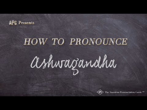 How to Pronounce Ashwagandha (Real Life Examples!)