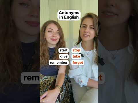 Antonyms in English