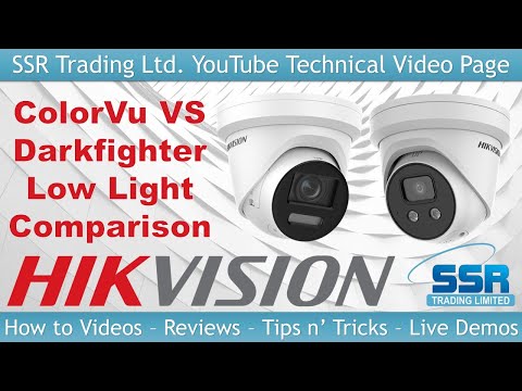 ColorVu VS DarkFighter Hikvision Camera Comparison 4K 8MP Real Night CCTV Footage Low Light IP PoE
